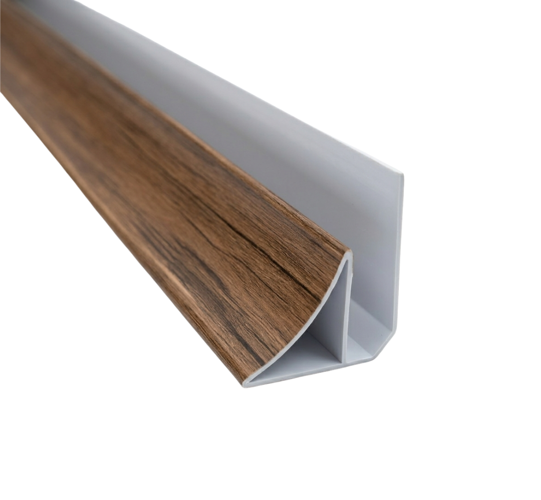MOLDURA PLAFON PVC TIPO CORNIZA 21 MADERA ENTABLILLADO GP003 - Metría